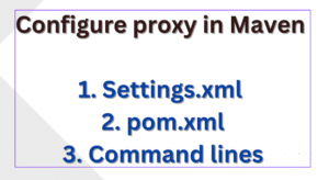 Configure proxy in Maven | Settings.xml | pom.xml | Command lines